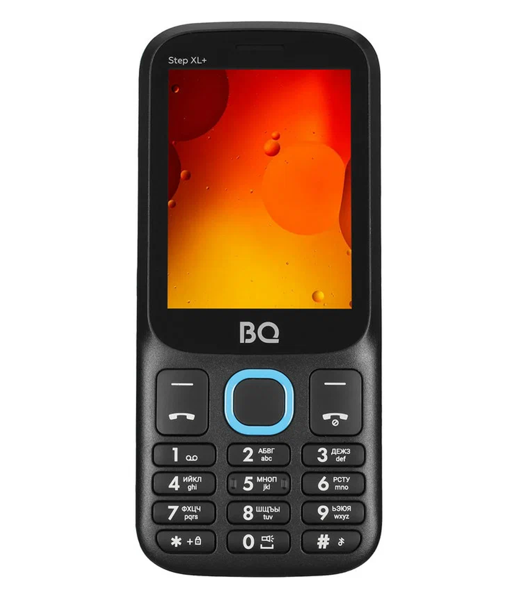 Мобильный телефон BQ 2820 Step XL+ Black, черный, кнопочный, с фонариком, цветной дисплей, пластик