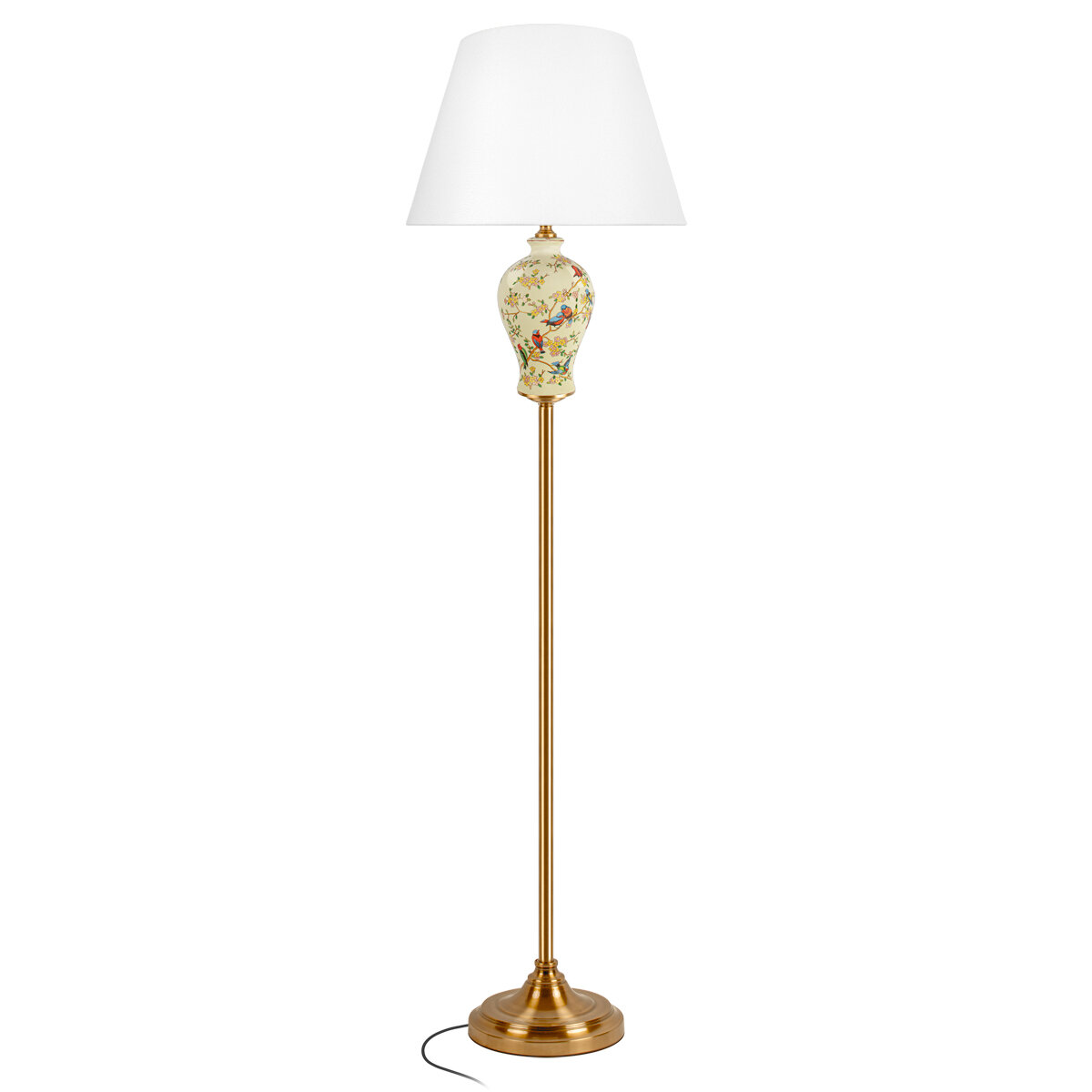 Торшер Loft IT "Gladiole" 10382F, современный стиль, белый, металл, E27