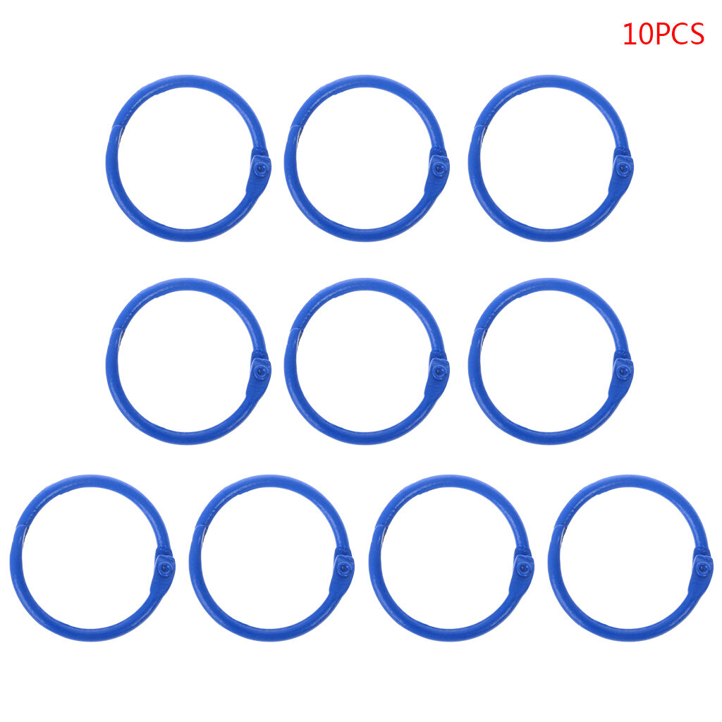 10шт Металлические Вкладыши Связующее Кольцо Для Книг Обручи DIY Альбомы Школьные Канцелярские Принадлежности