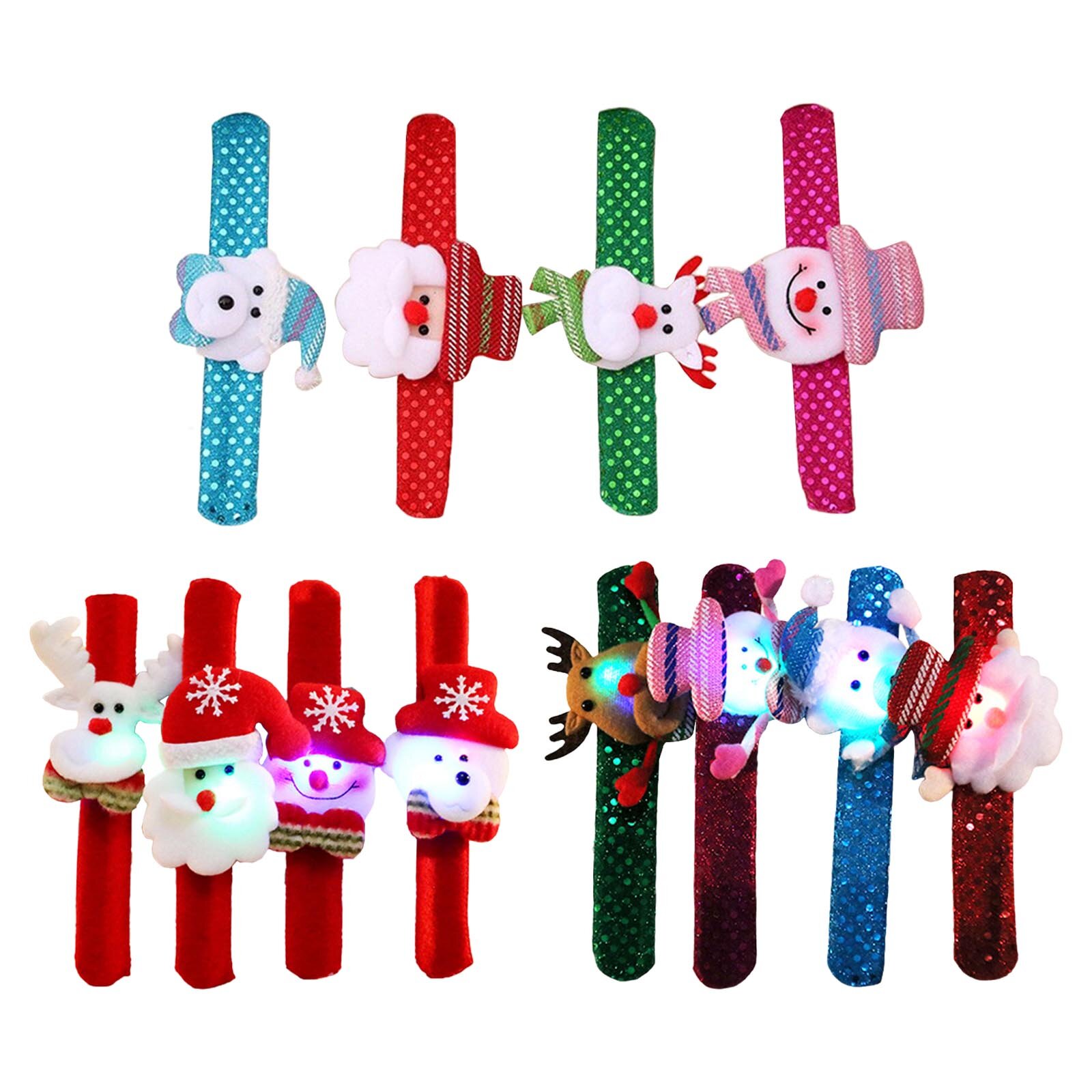 Светодиодные рождественские браслеты (5 шт.)