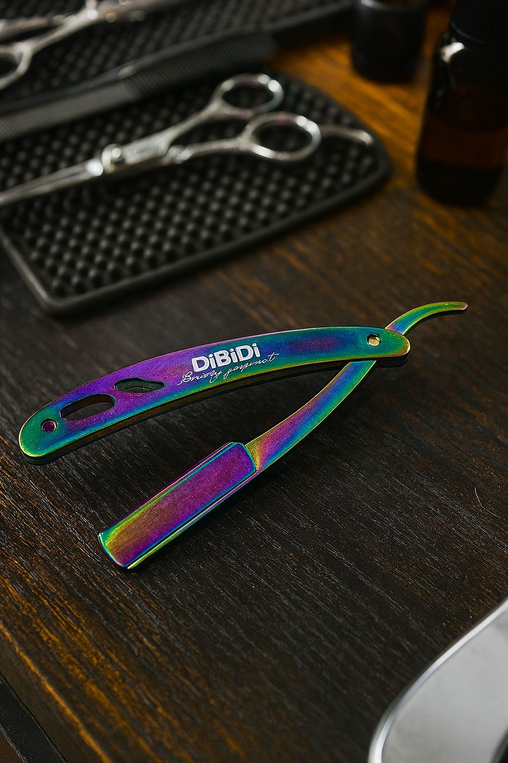 Опасная бритва шаветка для бритья DiBiDi 3028 хамелеон, нержавеющая сталь