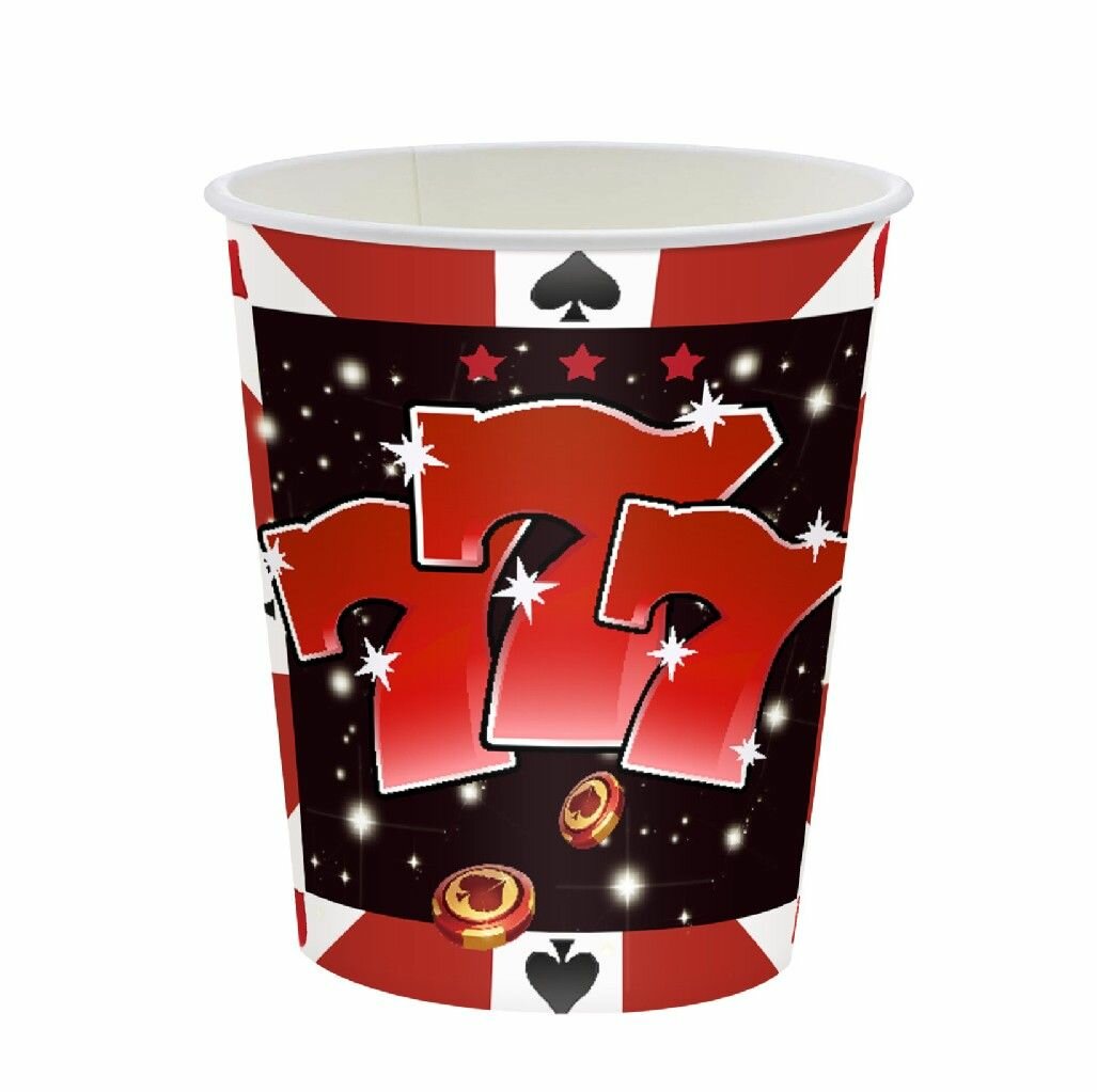 Стаканы Казино 250мл 6шт