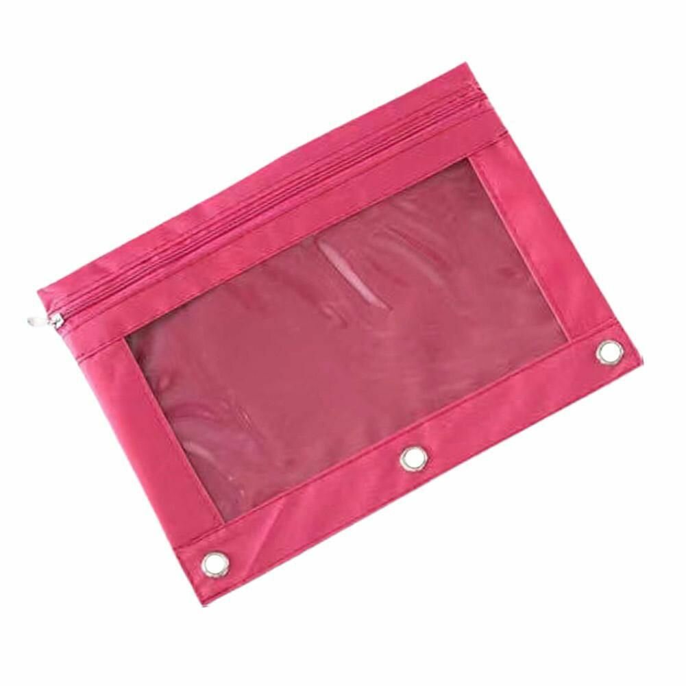 Пенал-косметичка сетчатый прозрачный универсальный (подарок ручка)