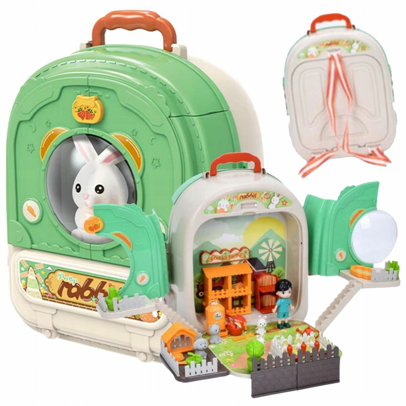 Сюжетно-ролевой набор NORIMPEX - волшебный мир Кролика в рюкзаке 3-в-1 - 2000826
