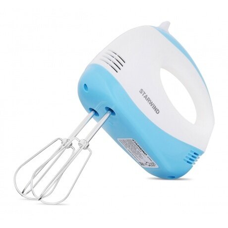 Миксер ручной Starwind SHM-261 белый/голубой