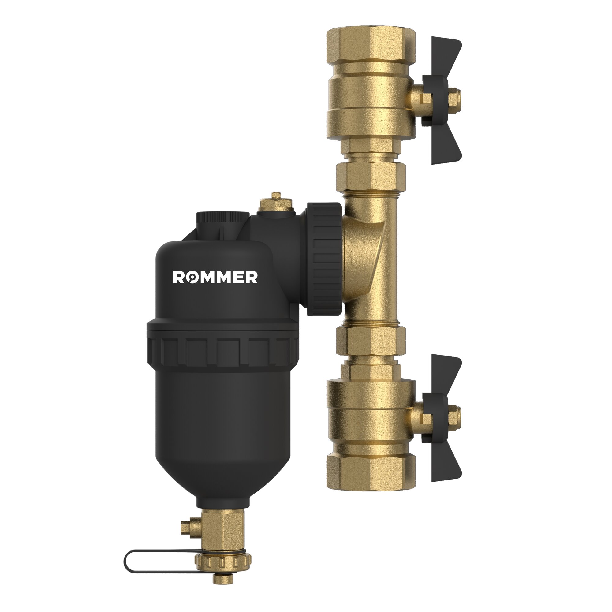 Сепаратор шлама поворотный с магнитом ROMMER 1 1/4"