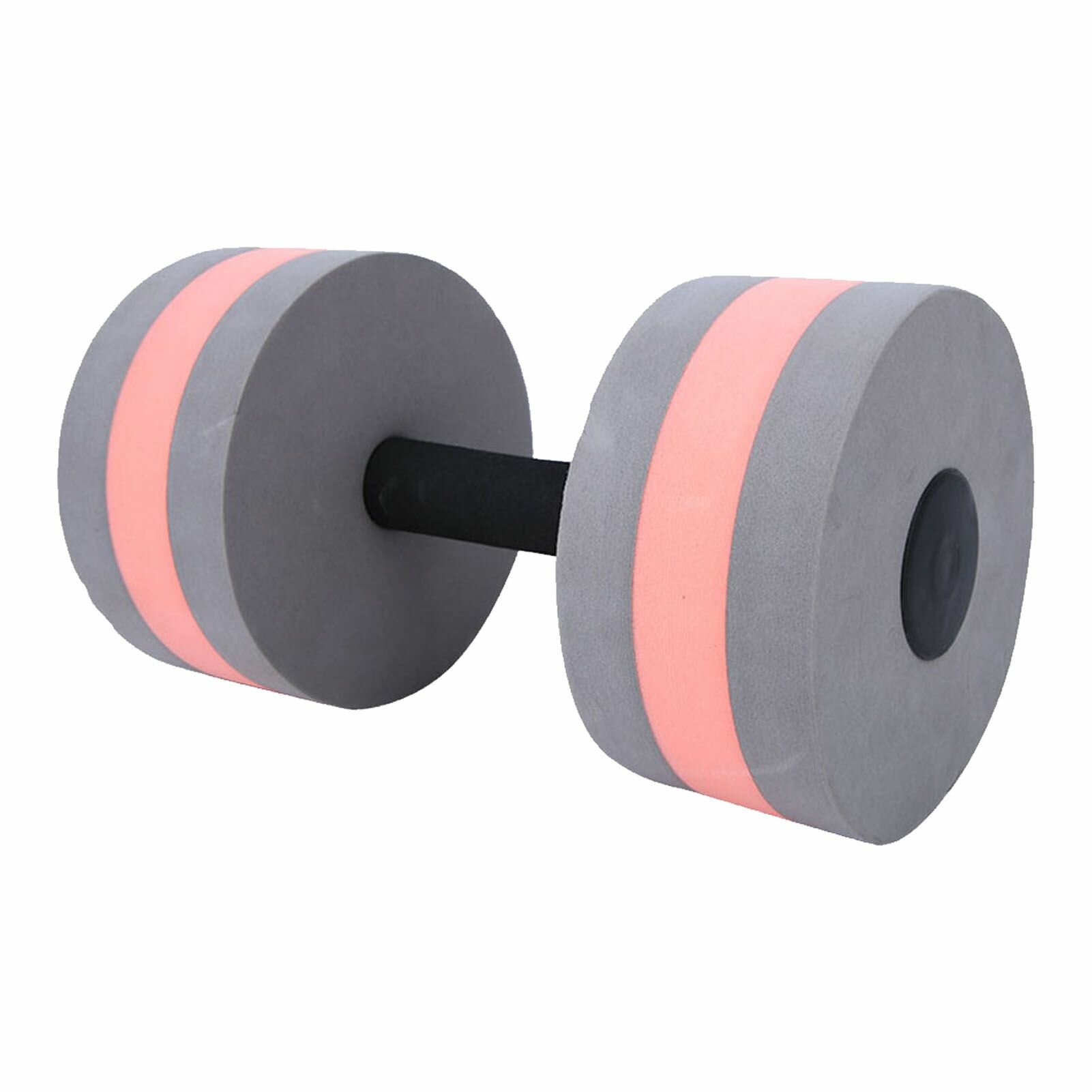 Экологичный плавающий в воде гантельный тренажер из пеноматериала серо-красного цвета, прочный и легкий, для занятий аквааэробикой в бассейне