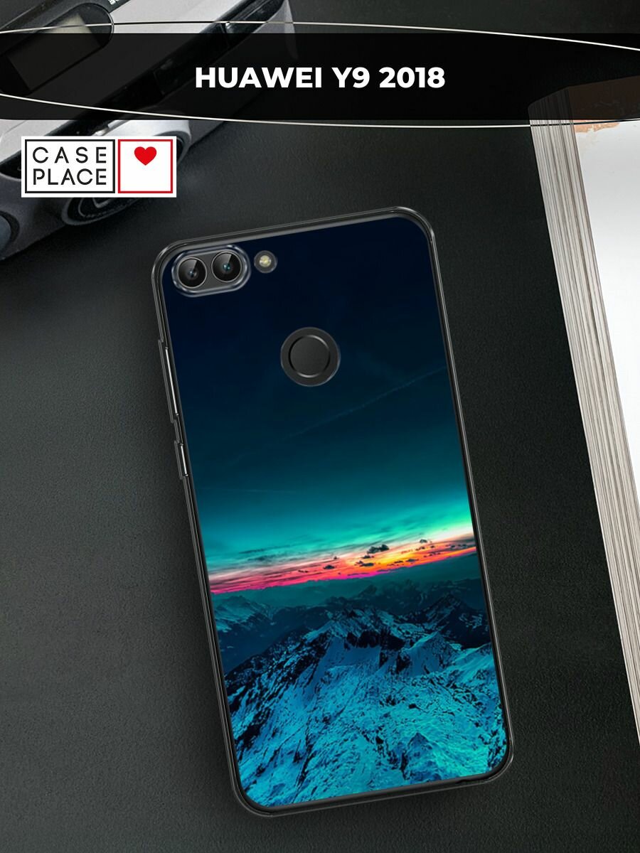 Чехол на Huawei Y9 2018 / Хуавей У9 2018 с принтом "Закат в горах"