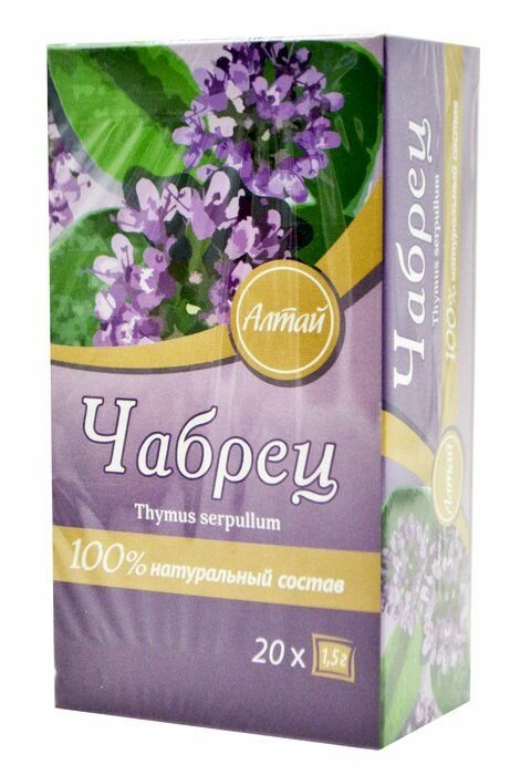 Чайный напиток Fito-Алтай чабрец, 20 фильтр-пакетов по 1,5 г