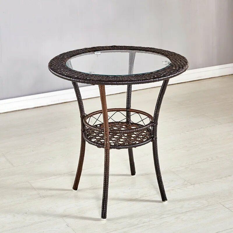 Садовый стол, Закаленное стекло 57х54х57 см