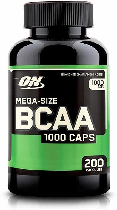 Аминокислоты Optimum Nutrition BCAA 1000, 200 капсул
