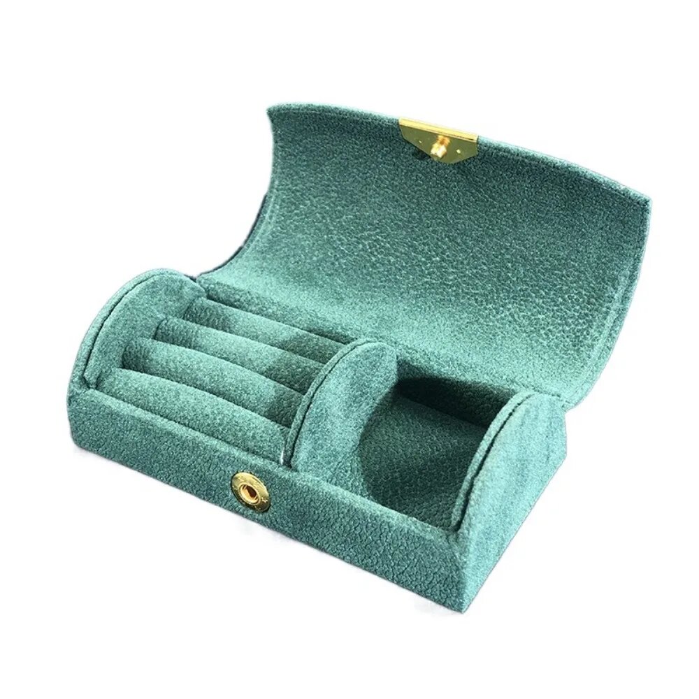 Бархатная шкатулка для украшений с аркой, Изумрудный