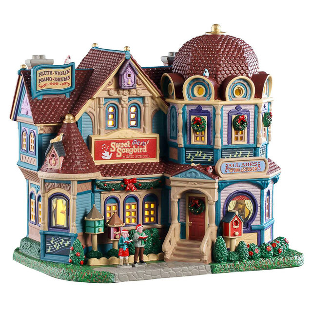 Композиция Музыкальная школа Sweet Songbird 23*21 см, подсветка, Lemax, 55347-lemax