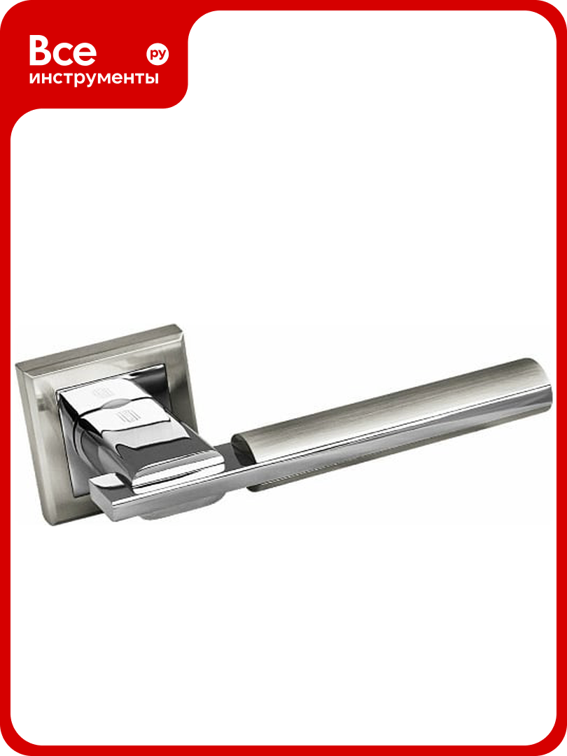 Ручка PALIDORE 294 HH/PC, никель/хром блестящий, для межкомнатных дверей с гальваническим покрытием