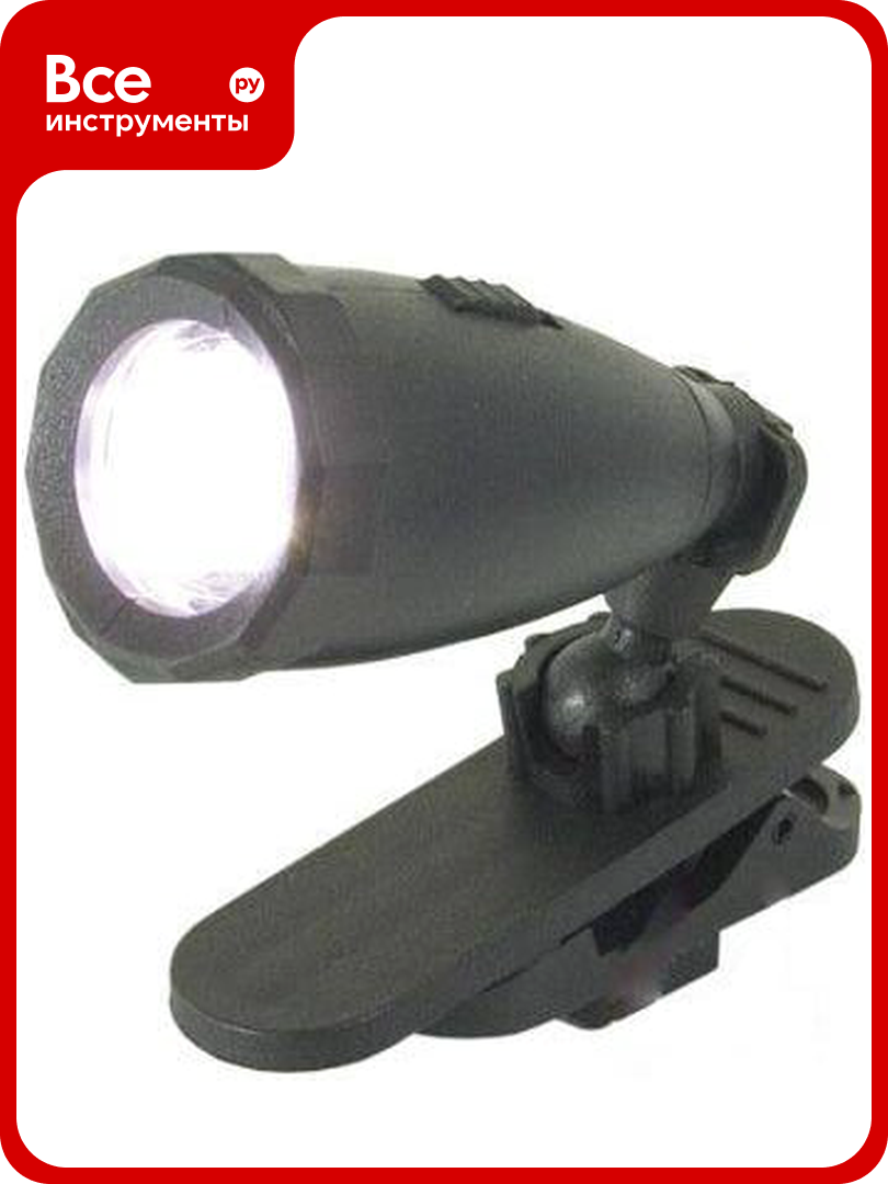 Мини-фонарик AIST 19311520-M с галогенной лампой, ручной тип, 1 режим работы, ABS-пластик, черный, без защиты от влаги