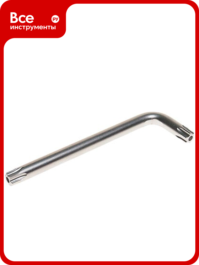 Ключ Rockforce TORX Г-образный T-55H с отверстие RF-76755(25528), Отверстие в головке