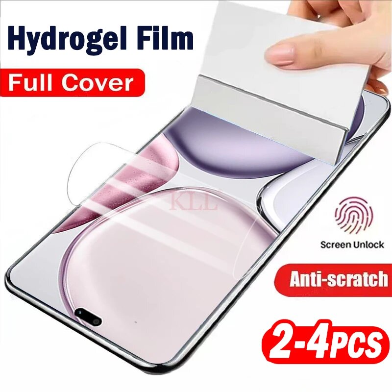 2-4 шт, силиконовая гидрогелевая пленка с полным покрытием для Honor X9c X9b отличие X9D, 2 piece