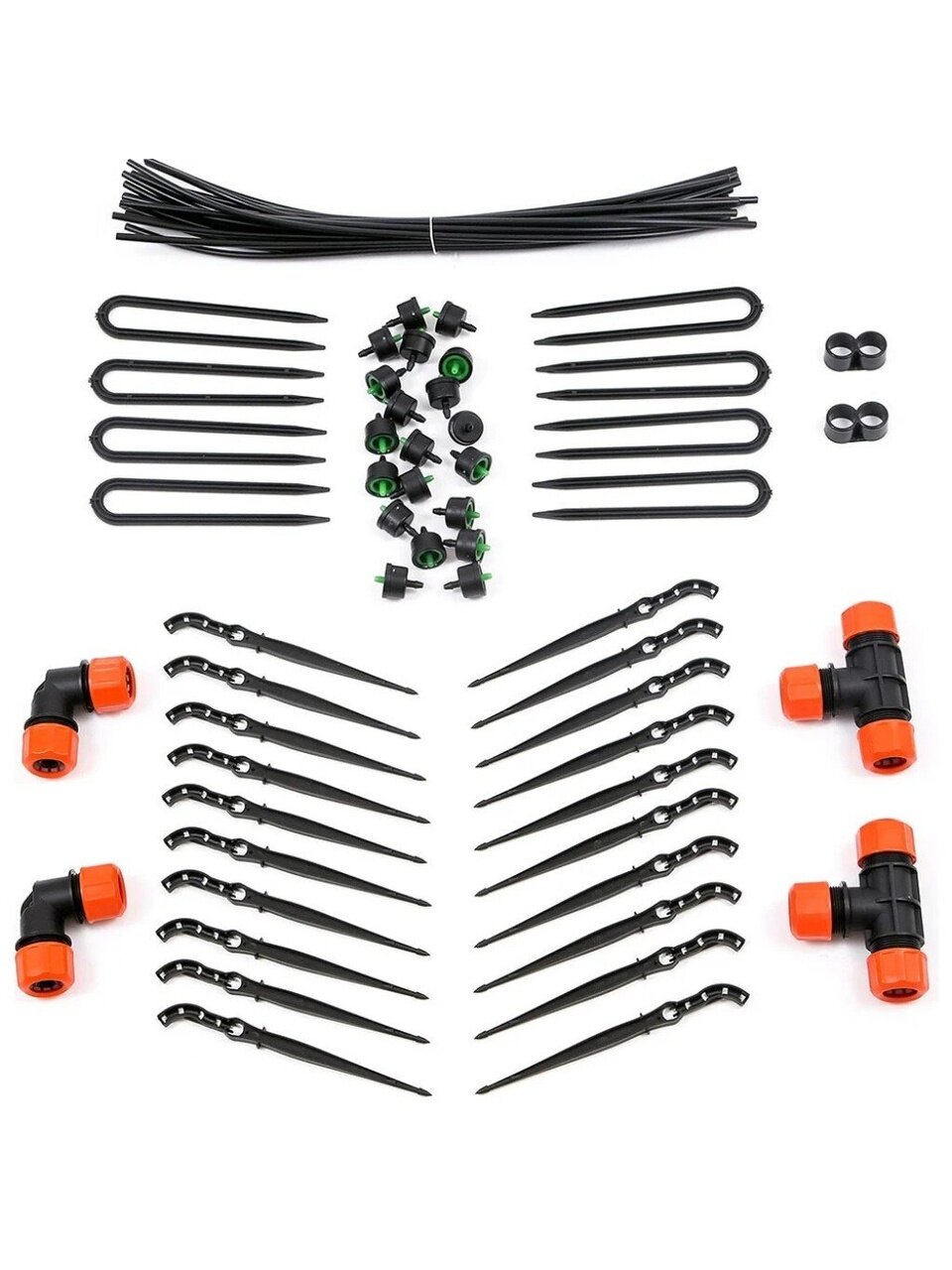 Расширительный комплект для капельного полива для сада и огорода, от водопровода, на 20 растений, Жук