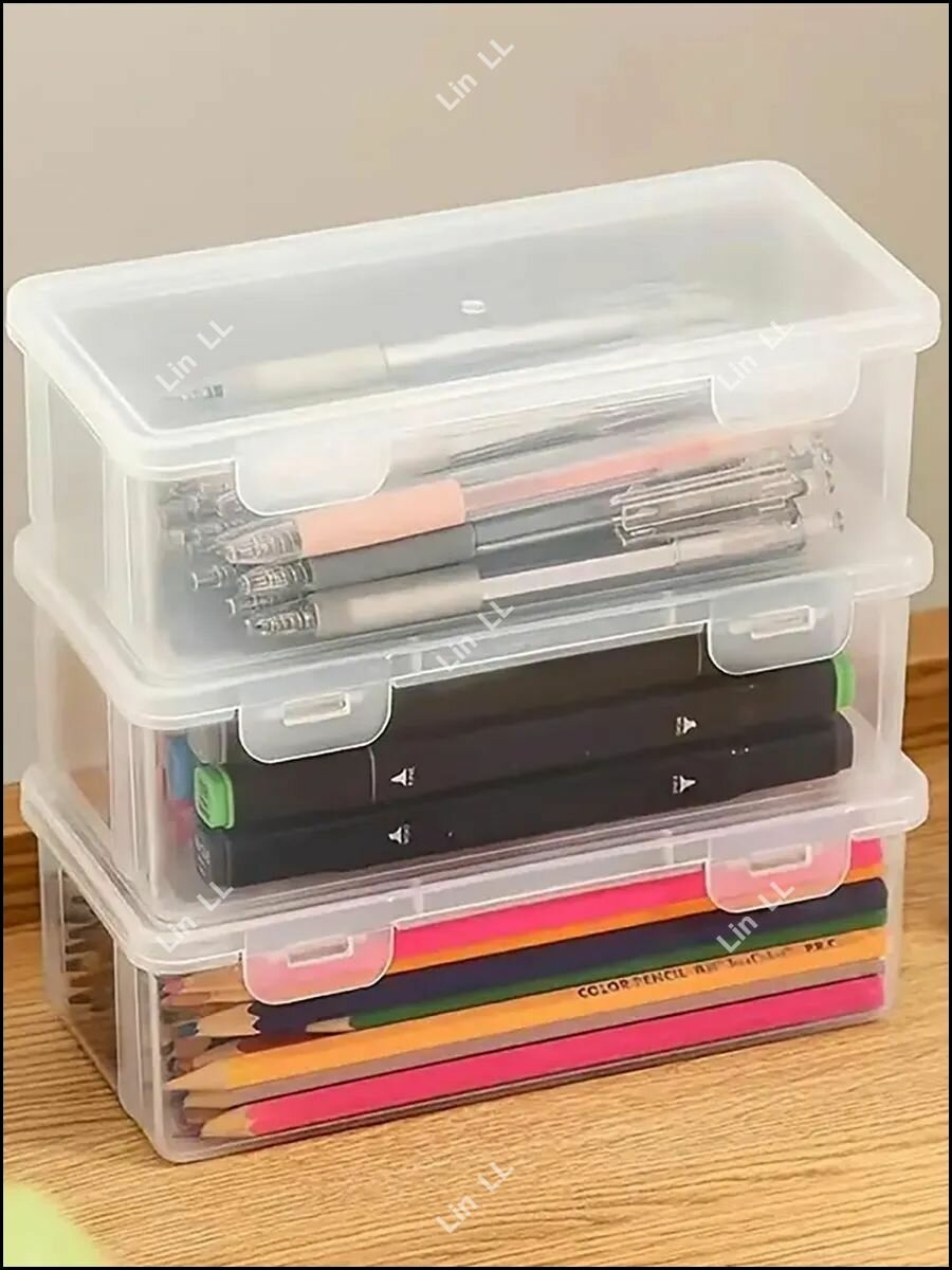 Пенал прозрачный для канцелярии: Пенал