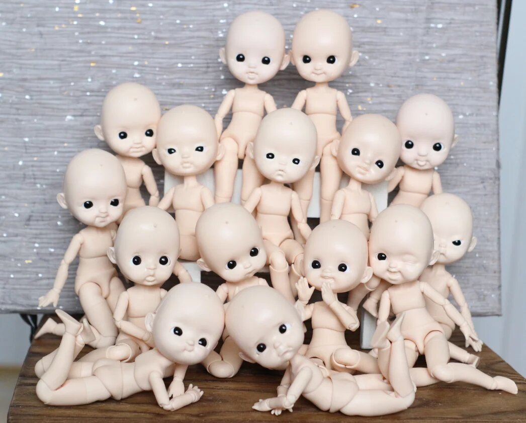Zsksm куклы STO 14 см белые Nude doll 5