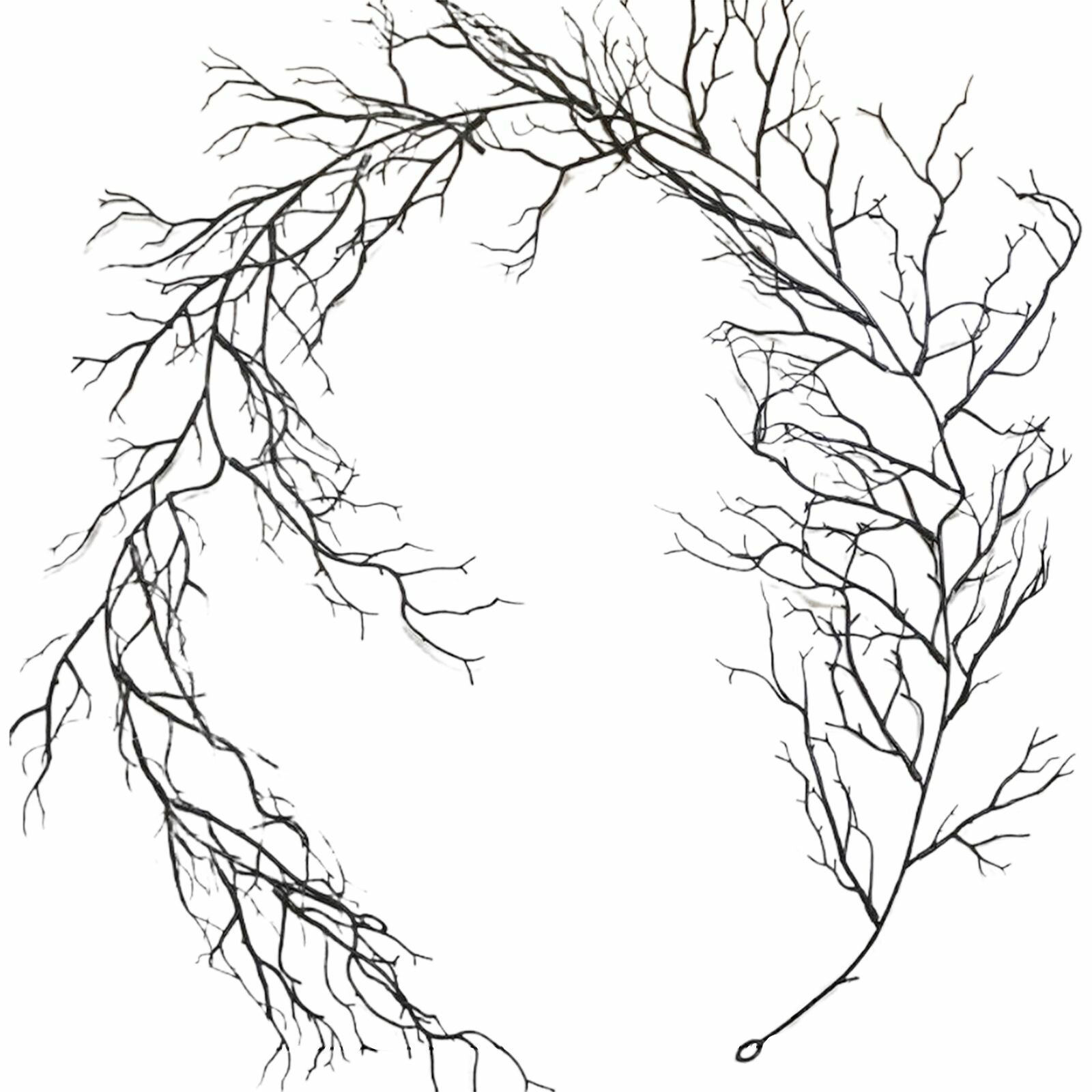 Чёрные декоративные ветки для Хэллоуина