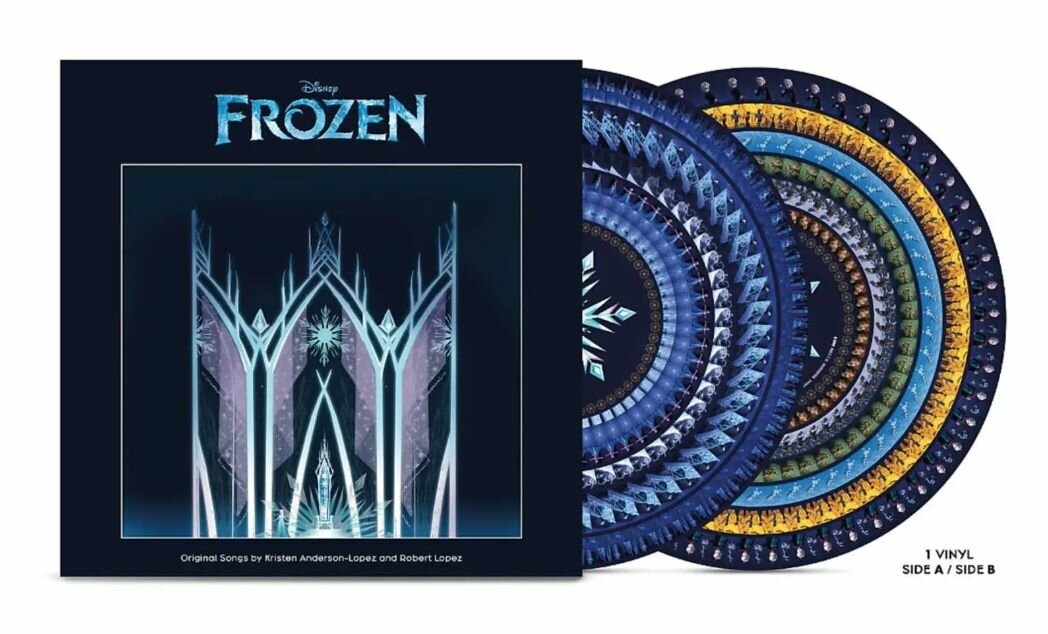 Холодное Сердце: The Songs Анимированная Виниловая Пластинка Frozen Zoetrope USA Limited