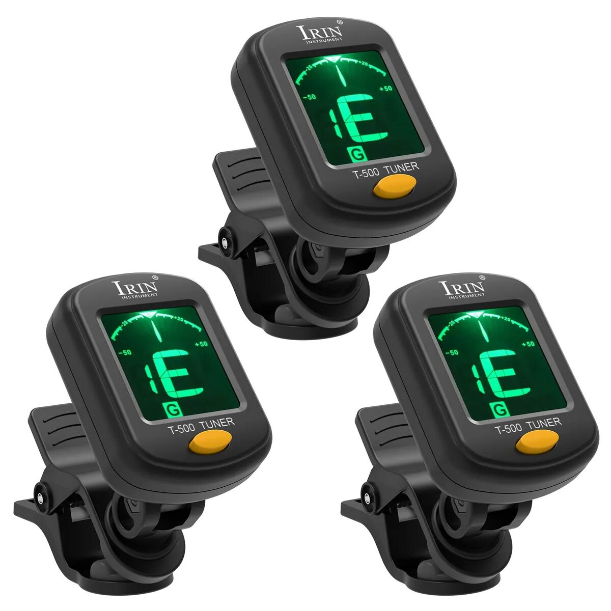 Цифровой Гитарный Тюнер T-500 Тюнер для акустической и классической гитары, укулеле, скрипка, бас-гитары. Хроматический, высокоточный.