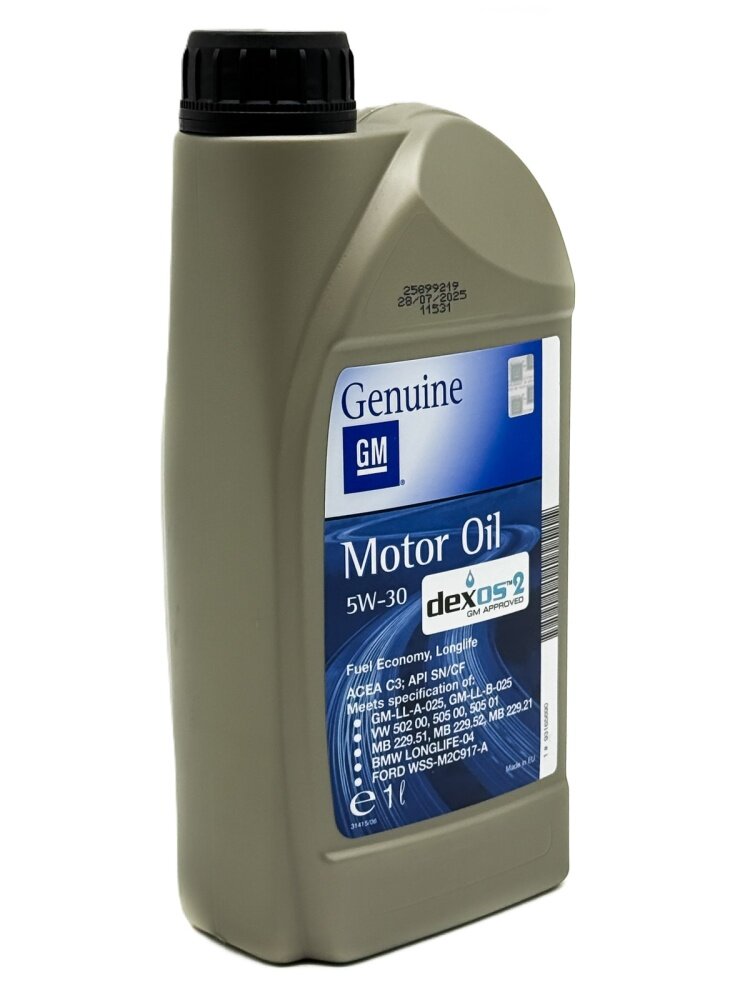 GM Dexos2 5w30 (1л) 93165554/93165690/1942000