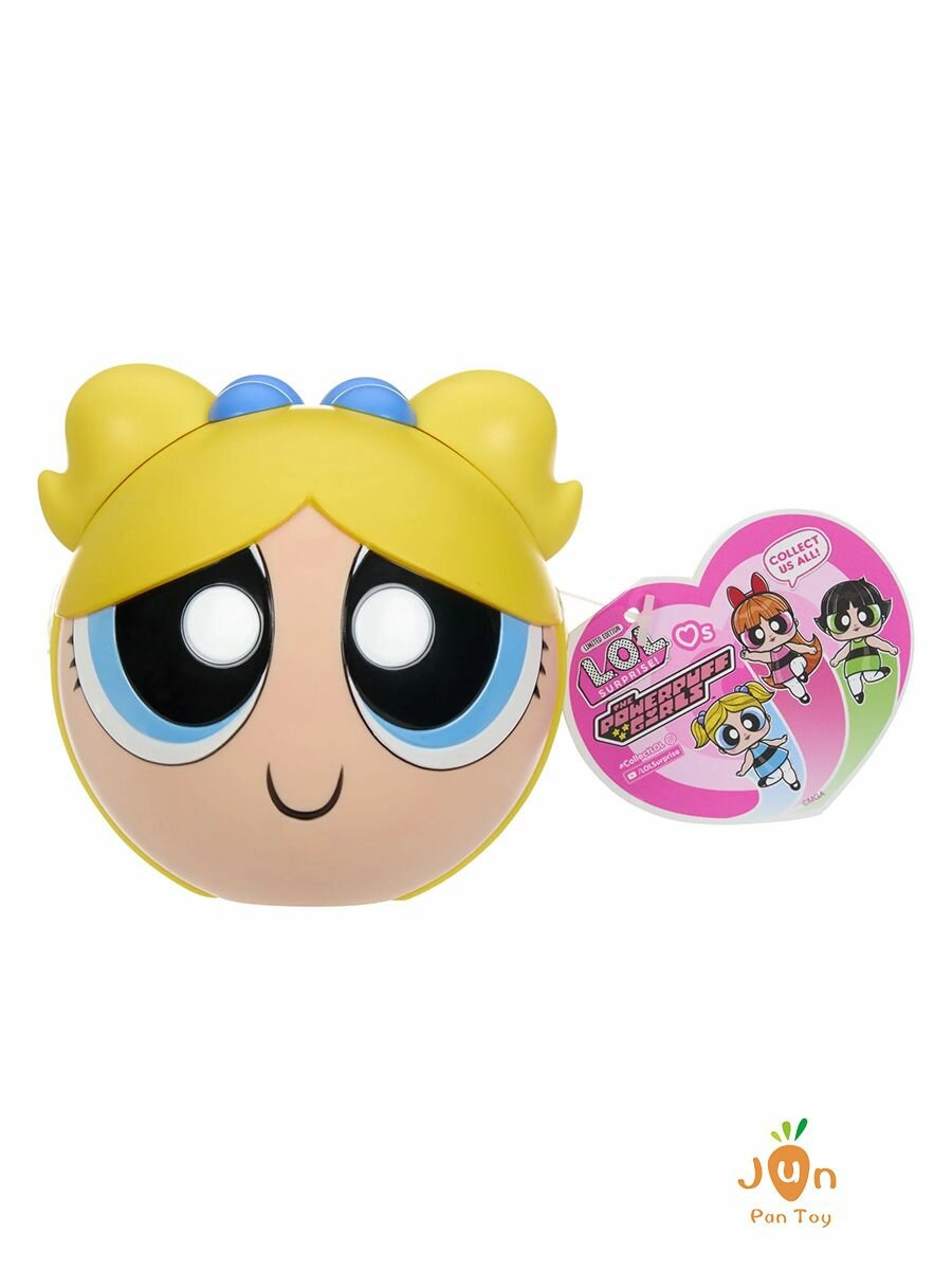 Фигурка MGA LOL Surprise Loves The Powerpuff Girls Tots Bubbles / игрушки для девочек, куклы лол Крутые девчонки, с кронштейном, подходит для детей от 3 лет и старше