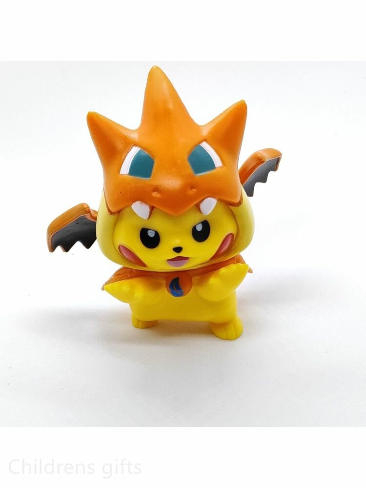 Кросс-дрессинг Пикачу, покемон ручной работы, огнедышащая кукла-дракон, милая декоративная кукла