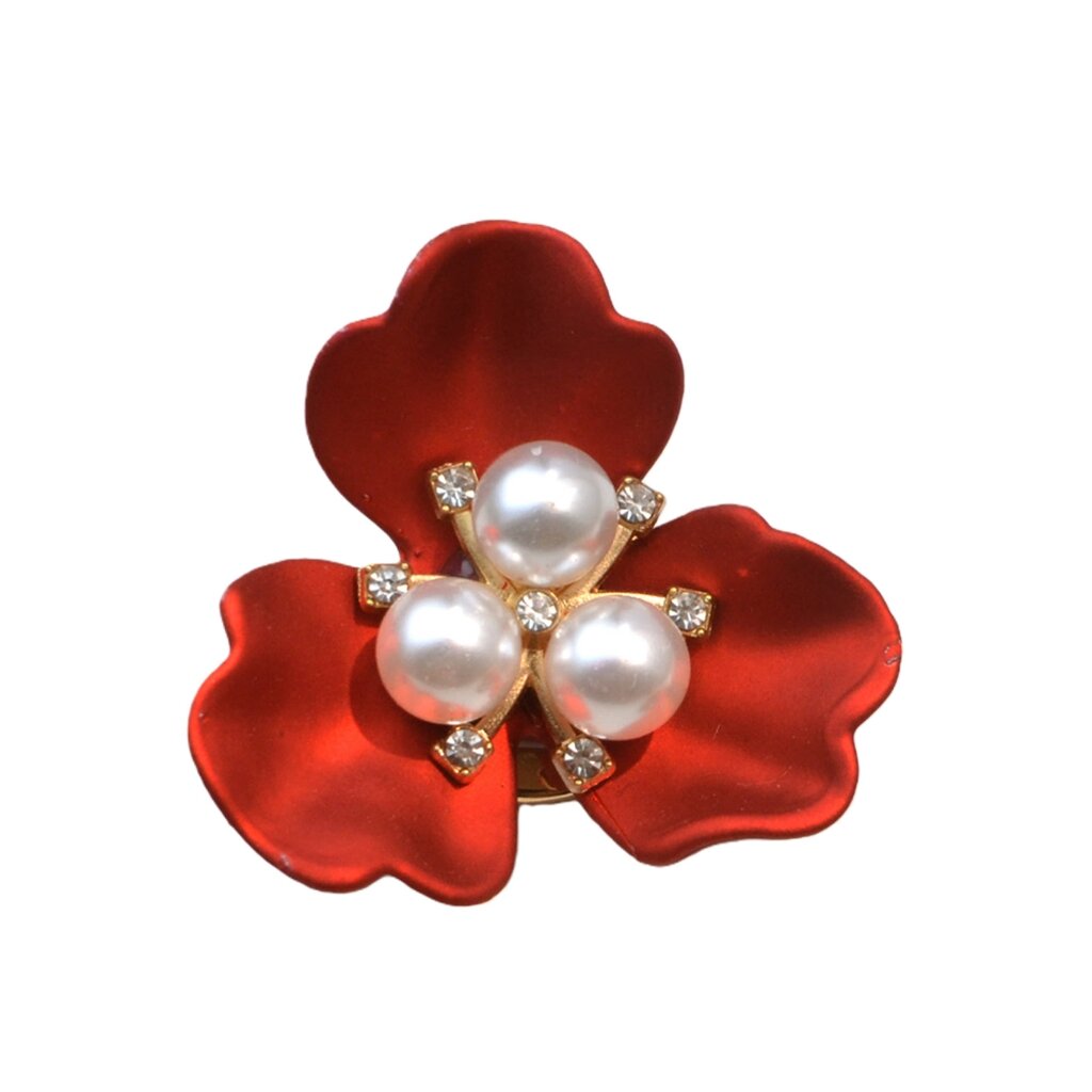 Жемчужные цветочные зажимы для манжет на рубашки и пиджаки