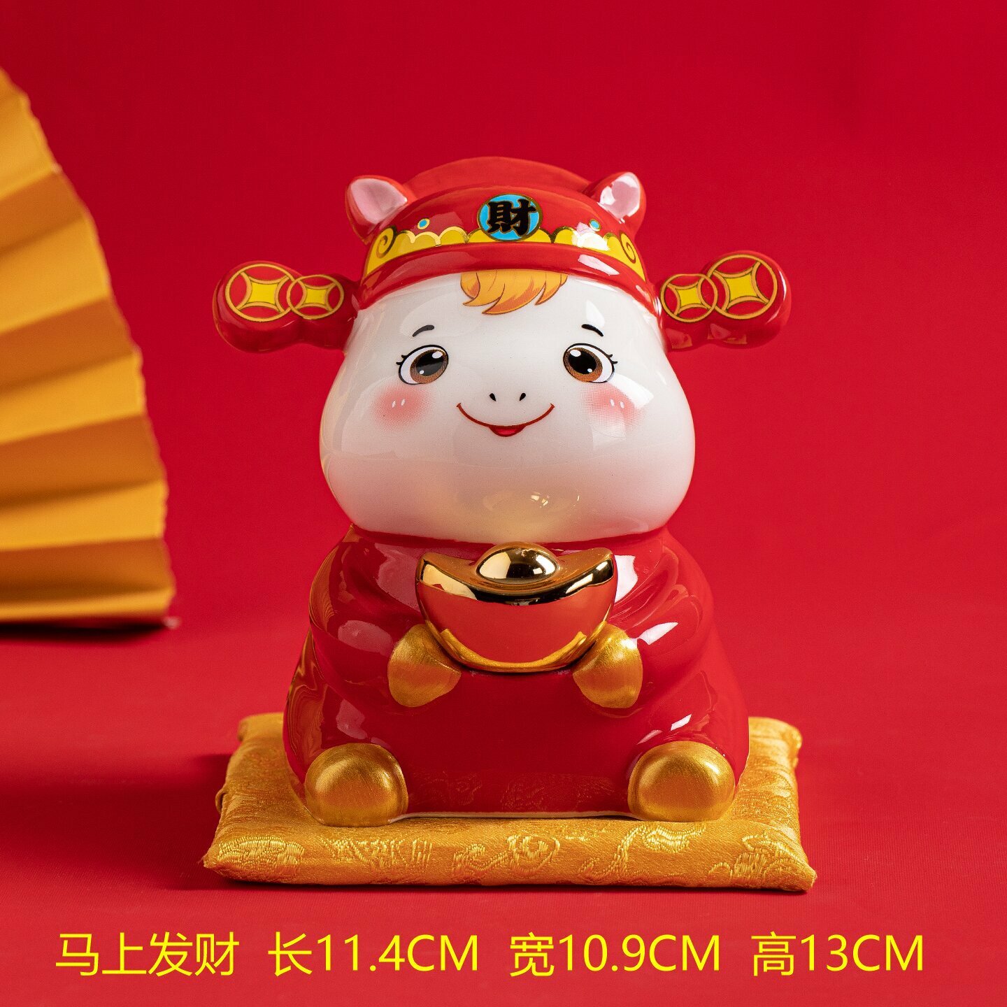 Горячая распродажа SG 2026 года, год Коня, креативная копилка, украшение, быстро обогатиться, талисман, грандиозное открытие, ежегодное собрание, печать логотипа для привлечения богатства