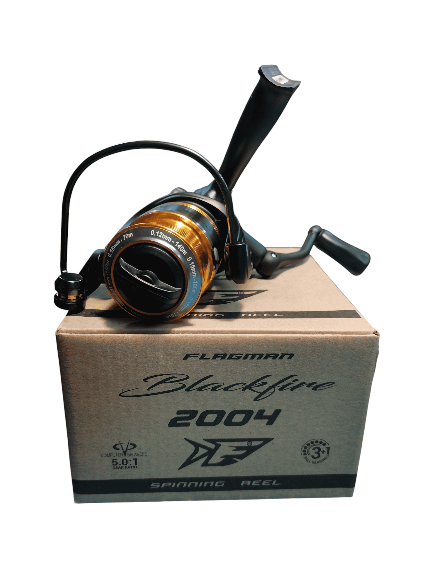 FLAGMAN Катушка спиннинговая Blackfire 2004 3+1ш. п.