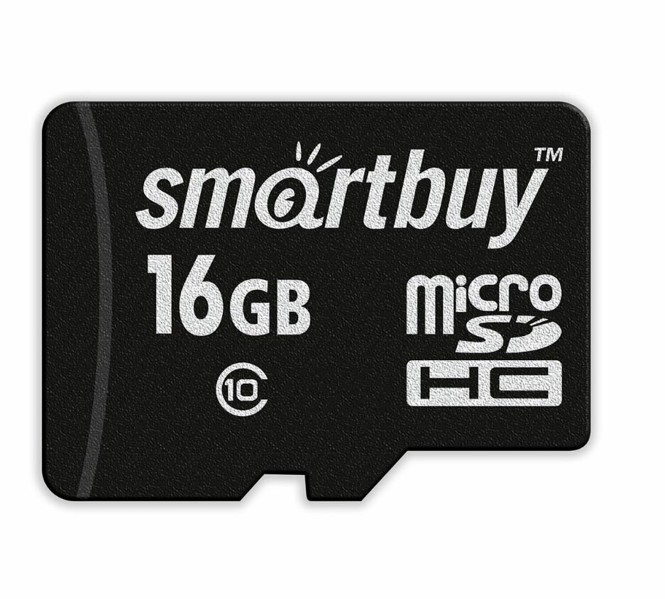 SB16GBSDCL10-00, карта памяти Micro SDHC 16GB Class 10, без адаптера, SmartBuy