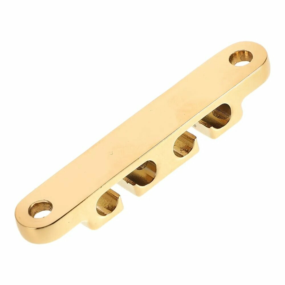 Ретейнер струн для бас-гитары из металла, 6 струн, золотой цвет, с винтами монтажа