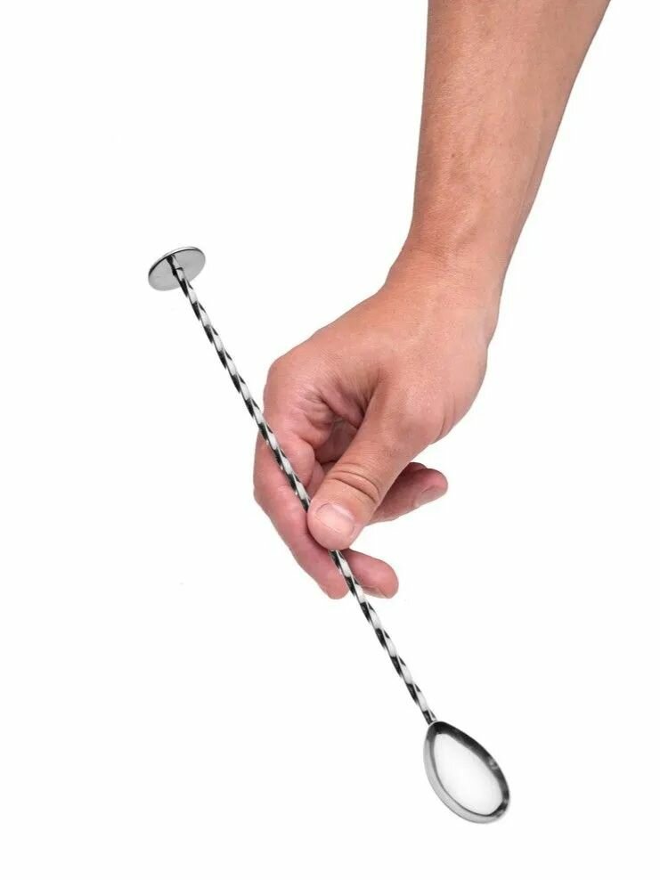 Ложка для коктейля серебро 1 предм. серебристый