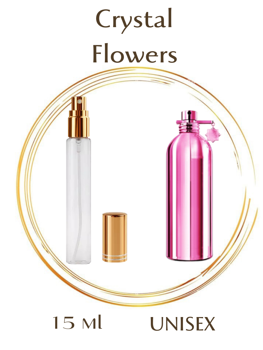 Духи парфюм Crystal Flowers спрей 15 мл унисекс, восточные, цветочные