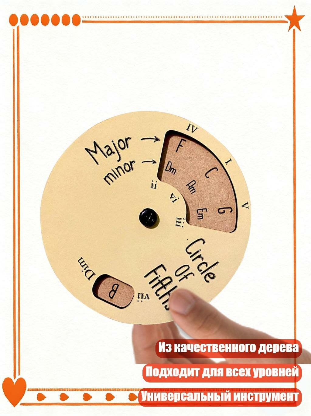 Круговая доска аккордов для гитары