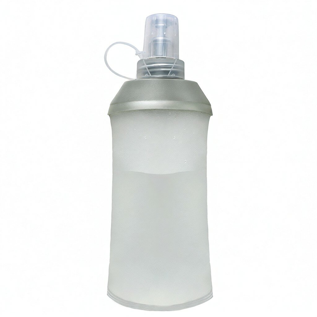 250ml Плаstic Водный Бак Для Спорта Портативный Мягкий Складывающийся Сумка Для Напитков Без Для Альпинизма езды на велосипеде марафонов кросса-ранга Прозрачный 1 шт 2 шт 450ml 500ml PEVA Силикон