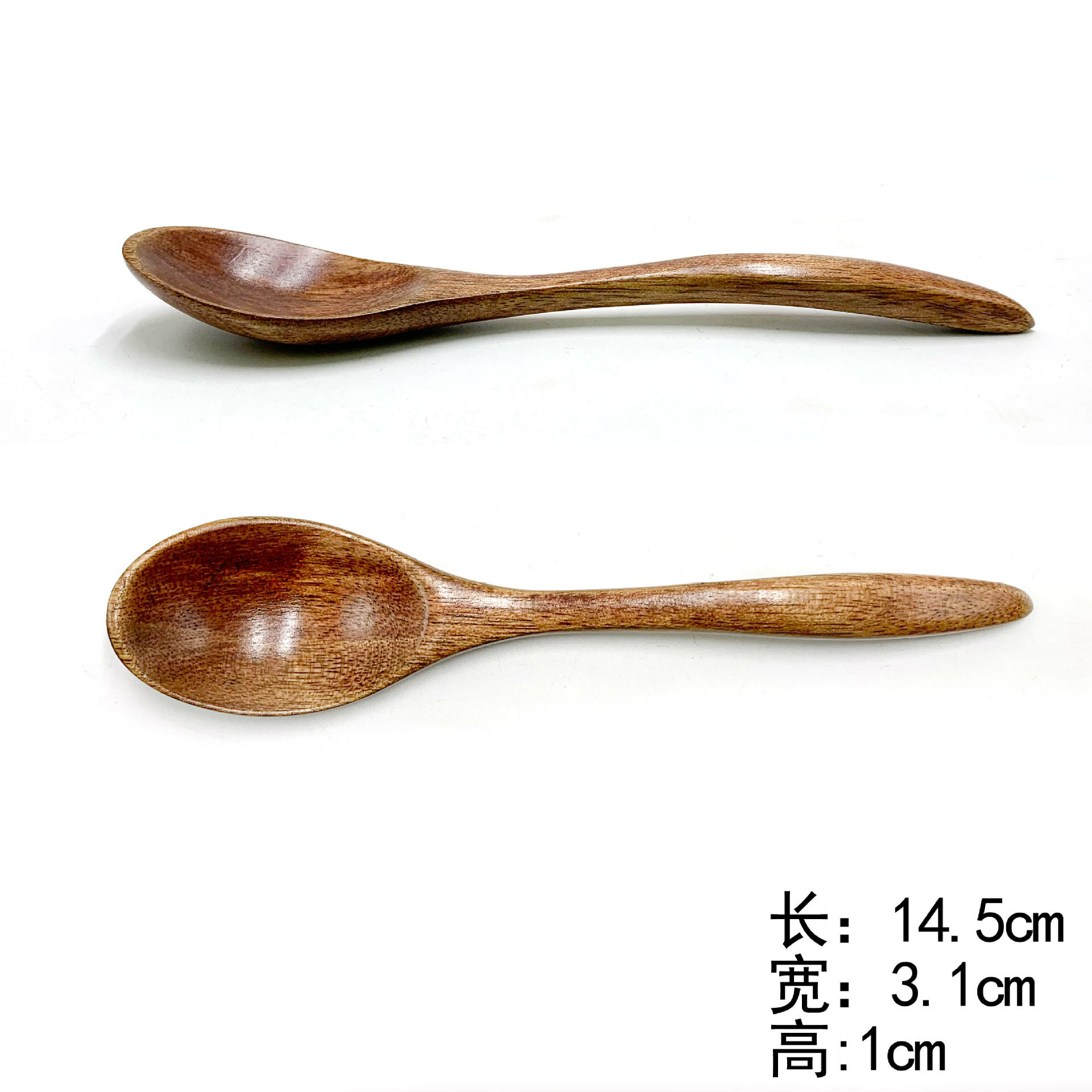 Оптовые маленькие ложки Haoyuan в японском стиле, детские ложки, ручная работа, деревянные ложки на веревке, вилки, маленькие деревянные ложки, которые можно гравировать логотипом