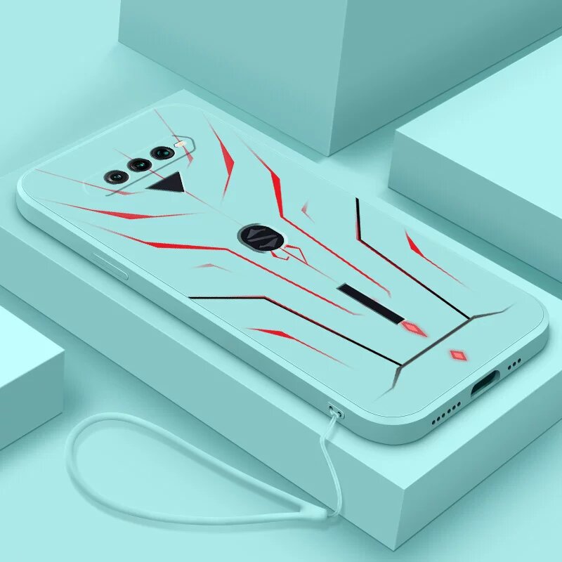 Чехол для смартфона Black Shark 4S Pro из мягкого силикона в светло-голубом цвете с защитным покрытием