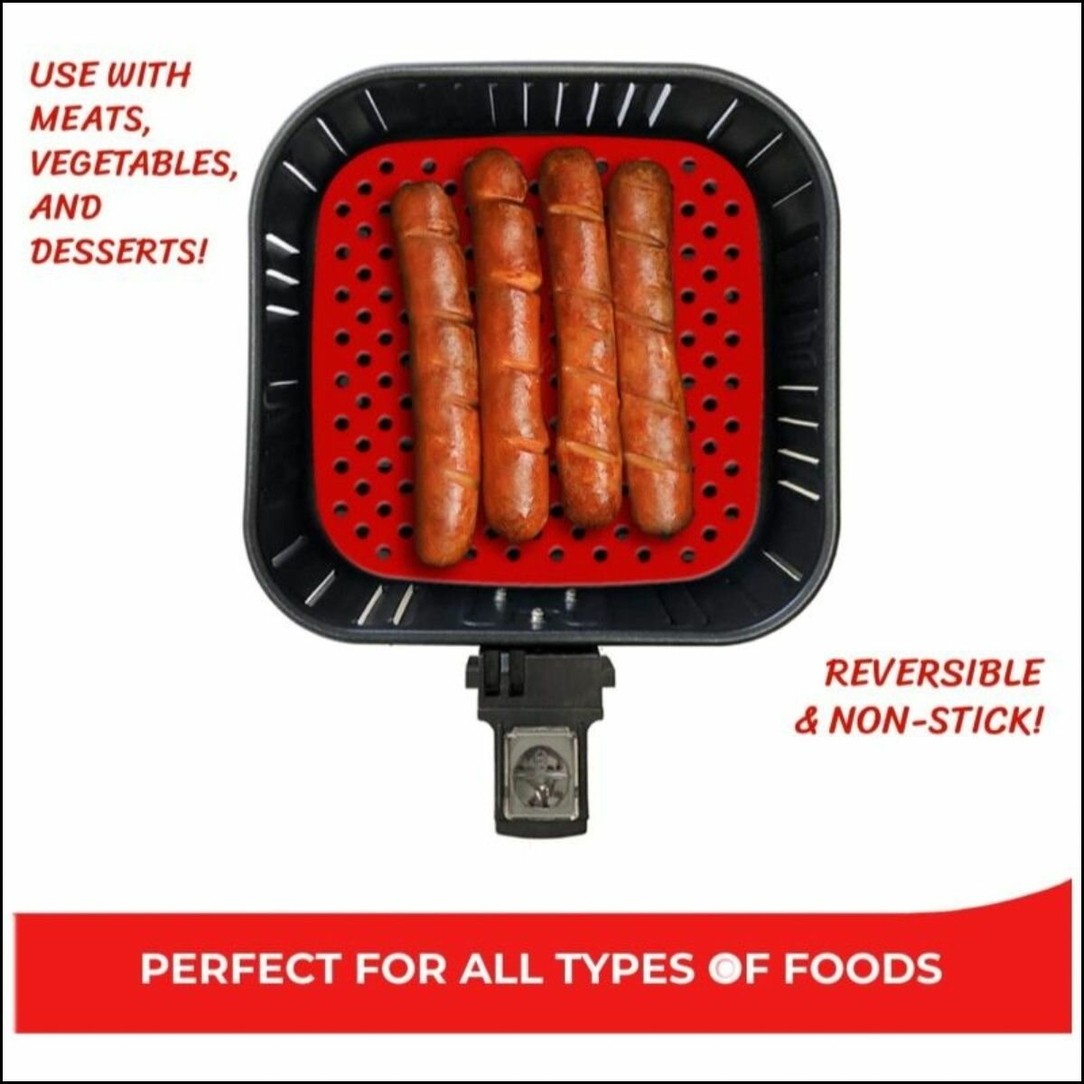 Силиконовый коврик для аэрогриля многоразовый 8 дюймов