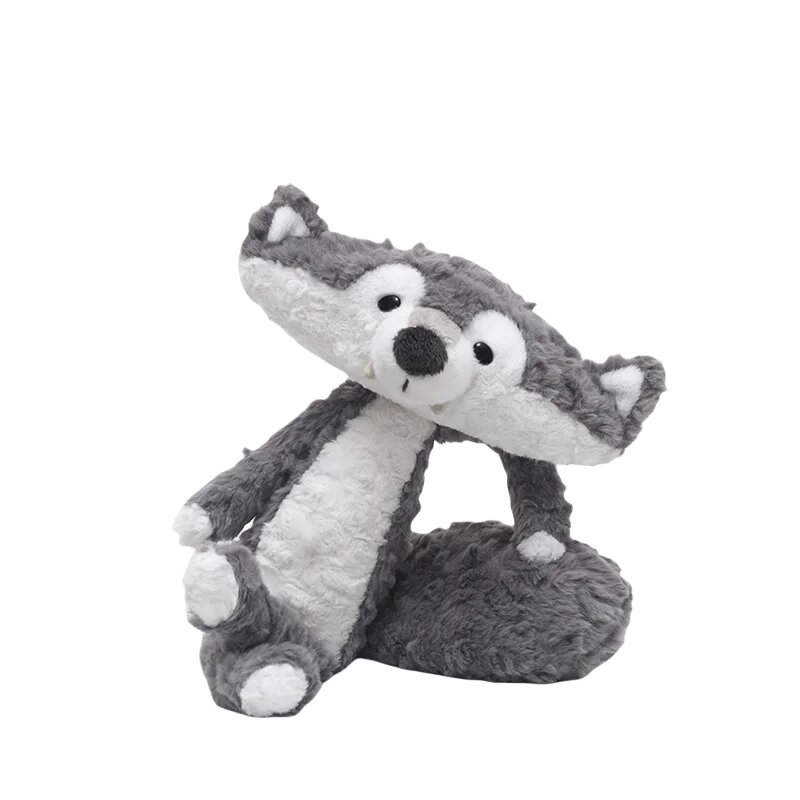 1PC Cute Furry Plush Flying Squirrel Fox Husky Crocodile Plush Toys Stuffed Flying Design Plushie Present Gift Birthday