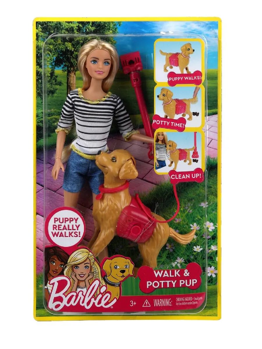 Кукла «Barbie» с собачкой, блистер, 29 см