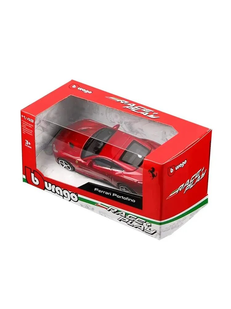 Машинка Bburago металлическая коллекционная - Ferrari - PORTOFINO 1:43 11 см 18-36011-7