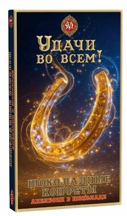Dolche Vita набор конфет №1 Удачи во всем! темный шоколад с желейной начинкой апельсин 270 г, 1 уп