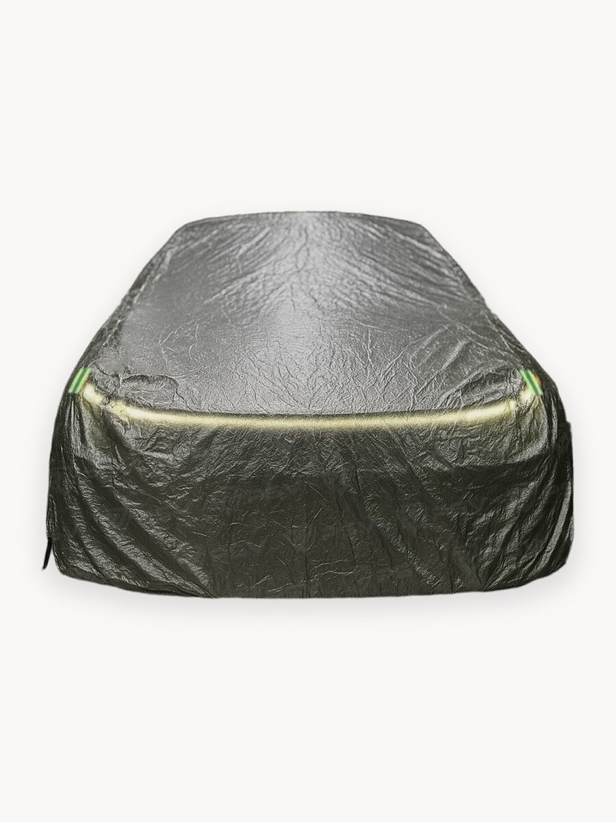 Тент чехол на машину для внедорожника PSV с подкладкой и молнией, размер L (485x190x185), Серый