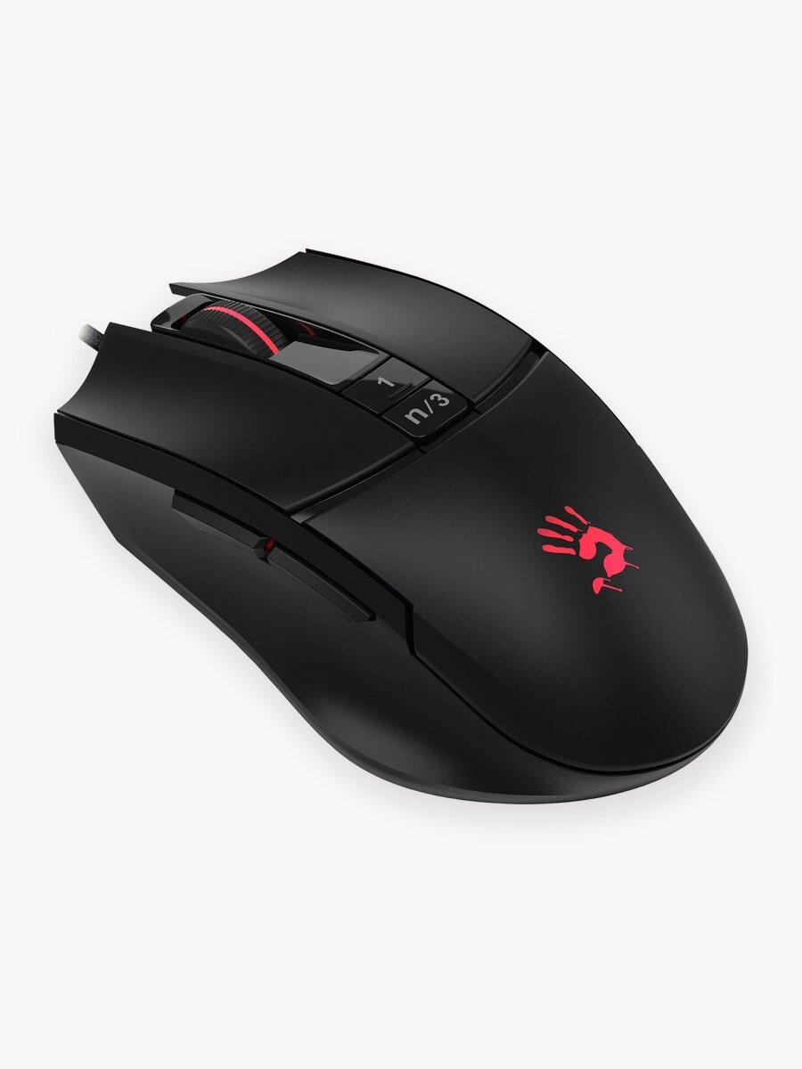 Мышь A4TECH Bloody L65 Max, игровая, оптическая, проводная, USB, черный [l65 max/stone black]
