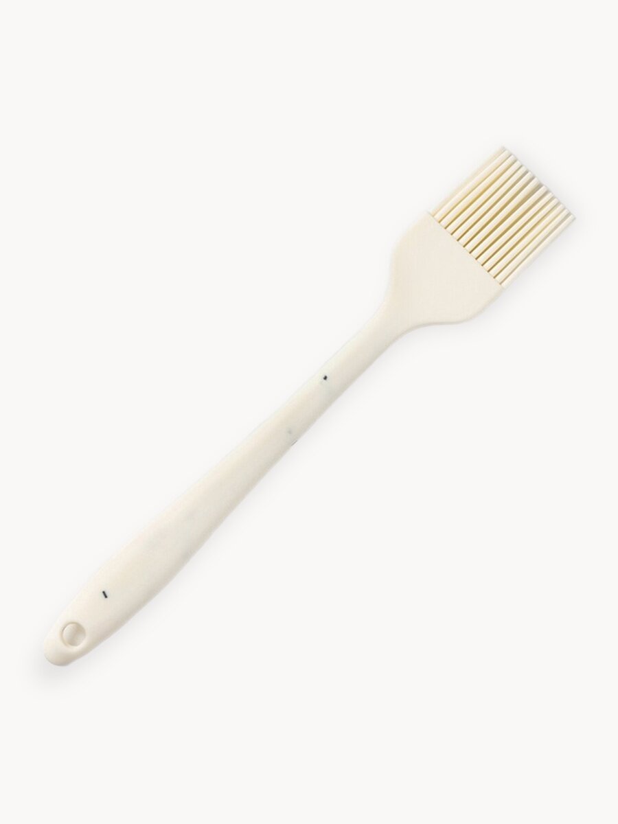 Кисть кулинарная Доляна «Гранит», силикон, 21 см, 1 шт, белый