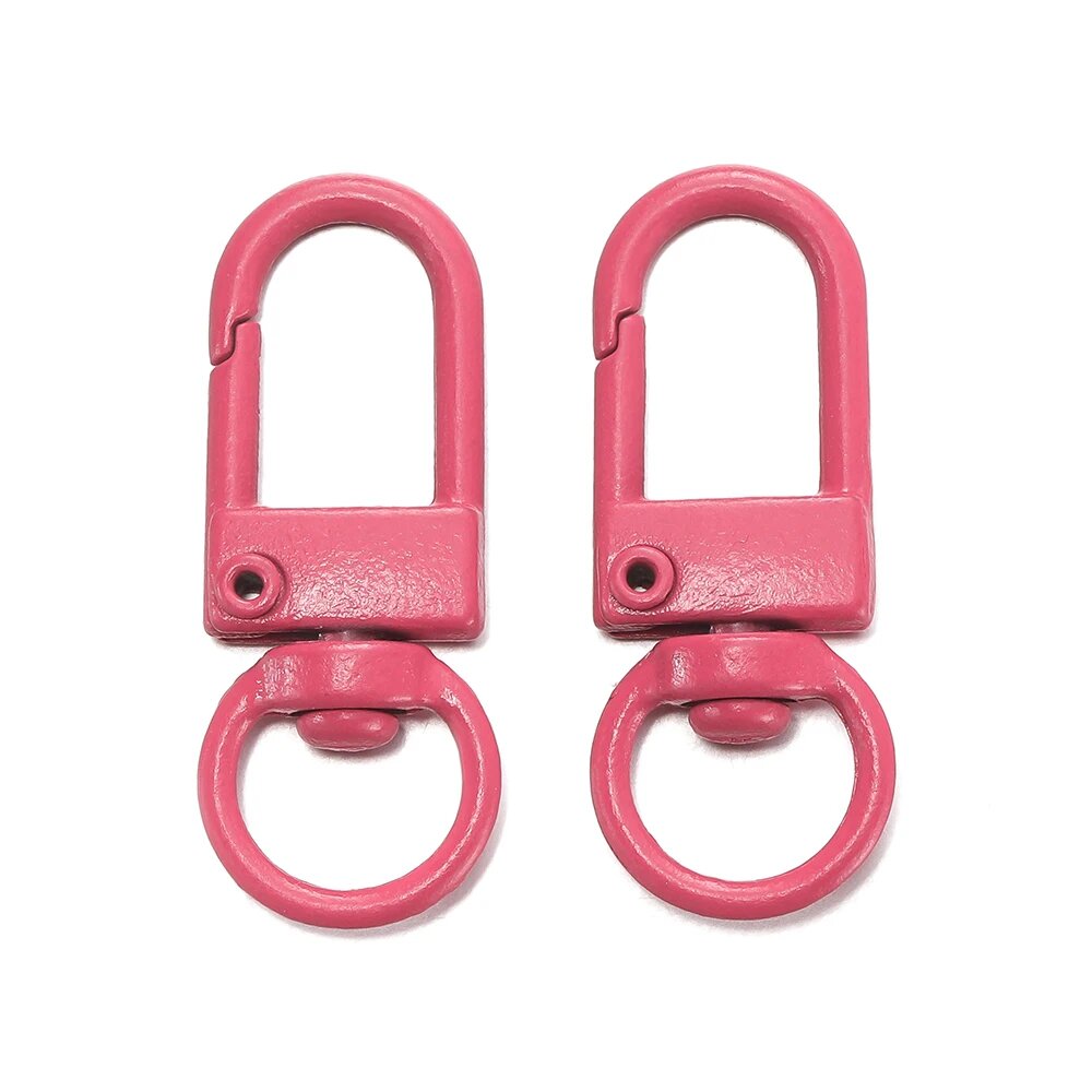 Застежки-карабины YouYoungDifferent, 10 шт, металлические, разноцветные Розовый, Style06